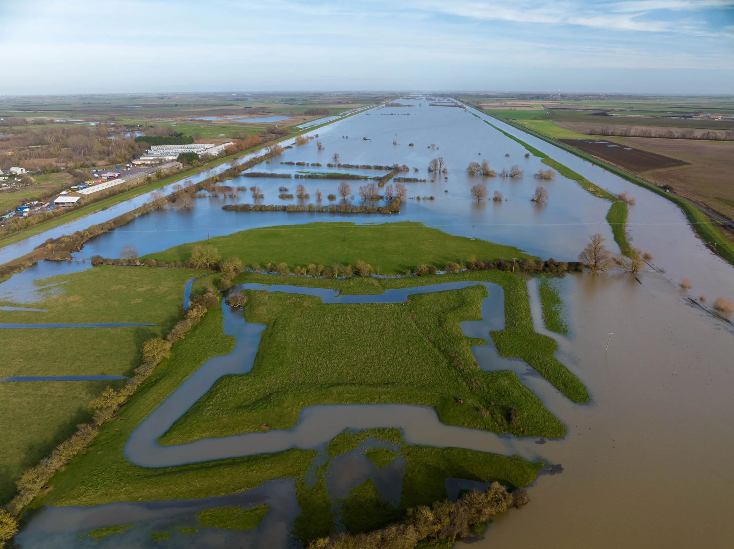 Cambridgeshire flooding reveals English Civil War fort after Storm Henk ...