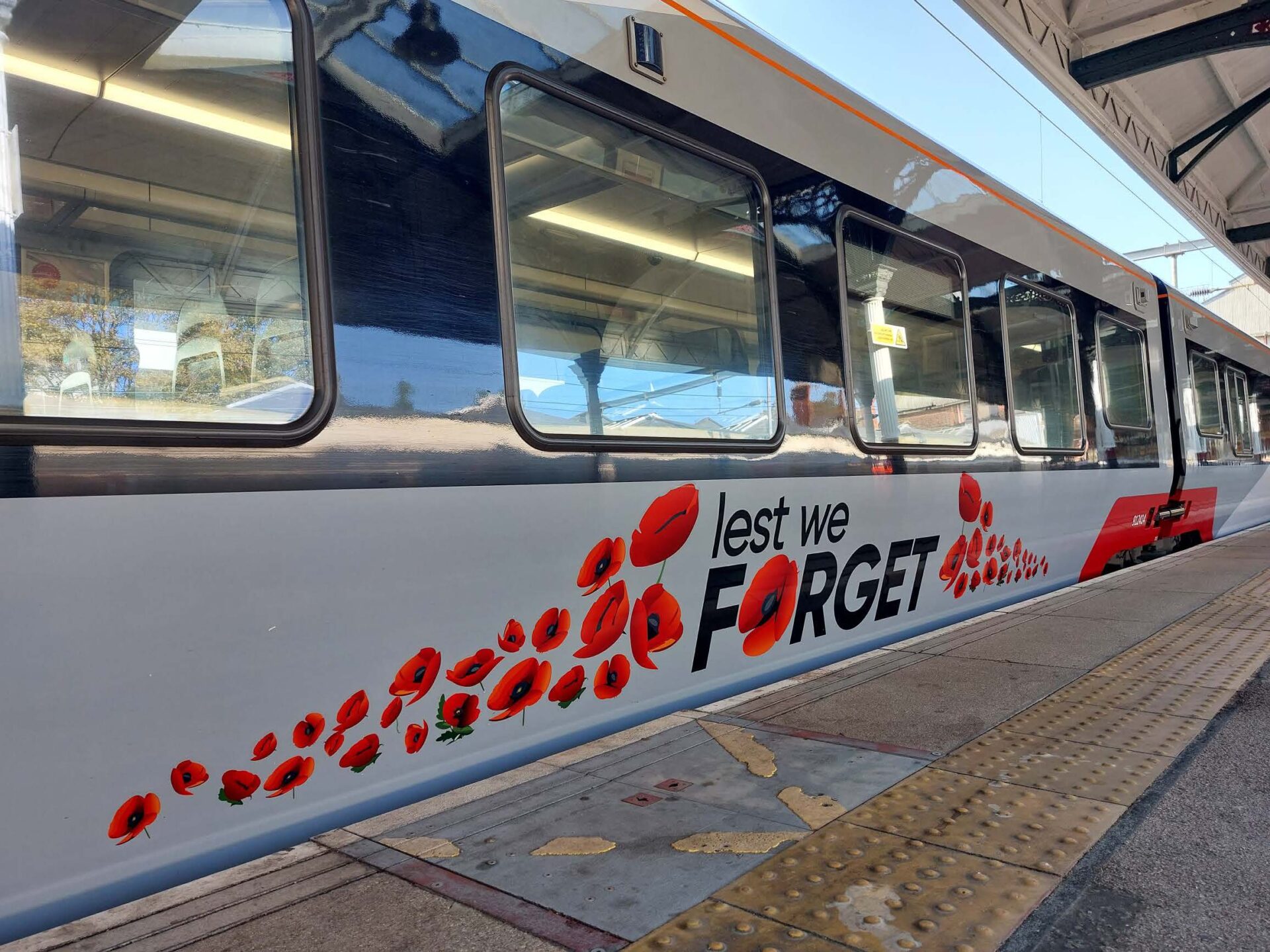 Greater Anglia provides a special Remembrance livery to one of its ...
