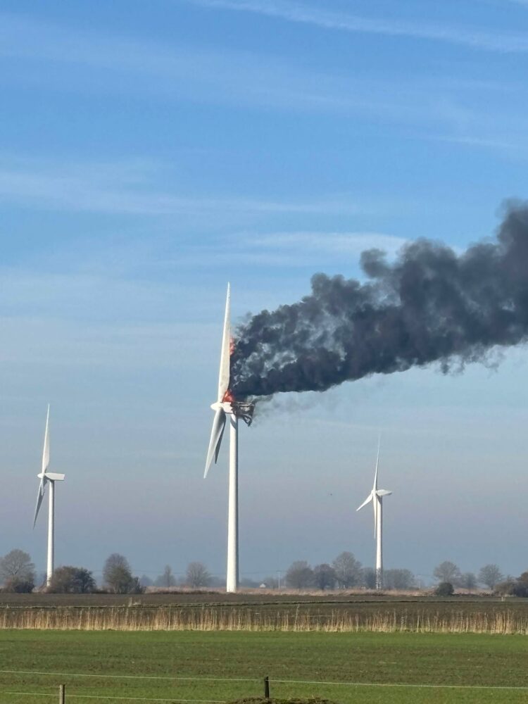 ScottishPower suffer £1m wind turbine blaze at Coldham Cambs