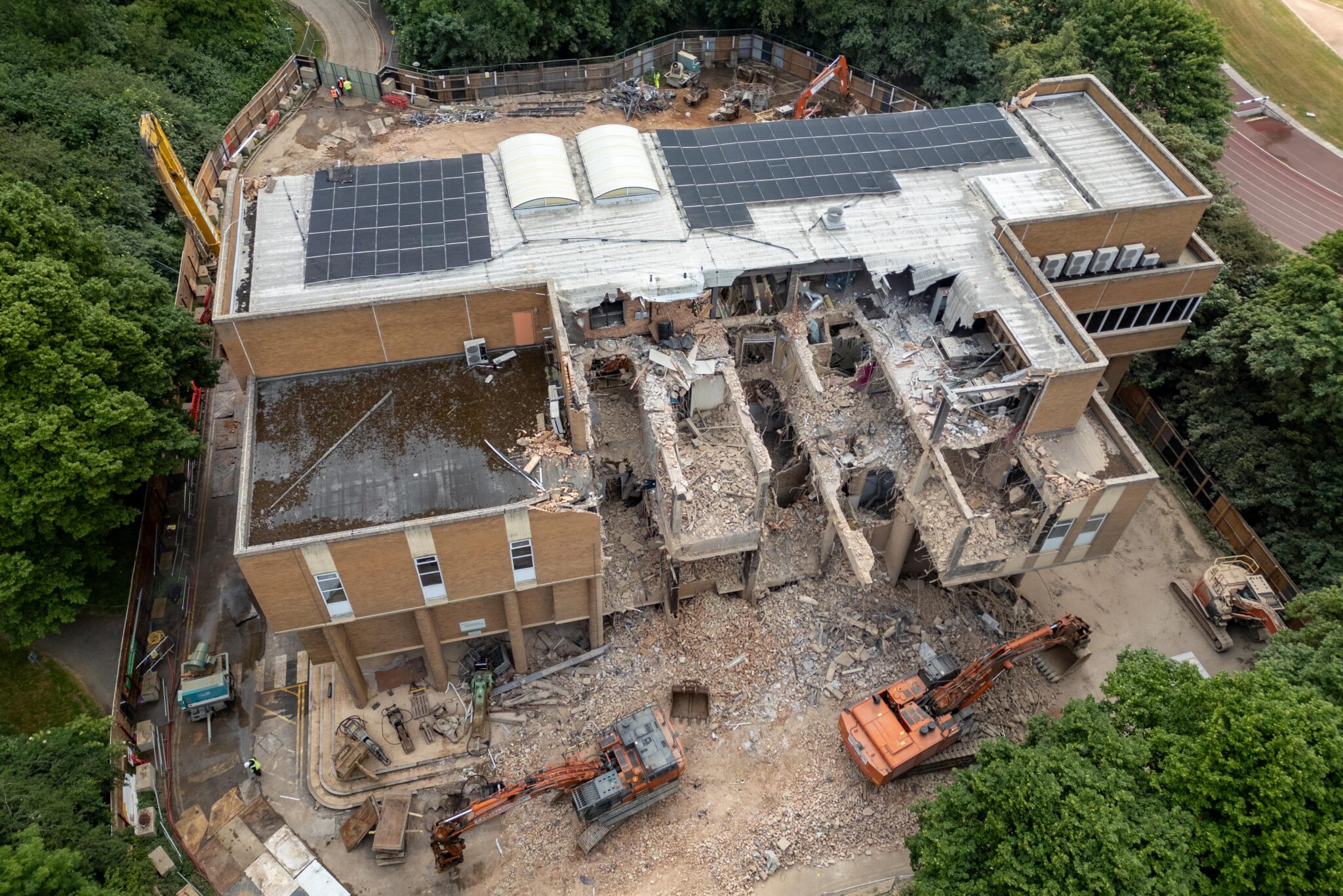 Demolition of Regional Pool: Exclusive Latest Photos