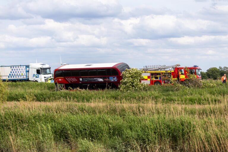 UPDATE: Driver dies in A47 Guyhirn crash between car and double decker ...