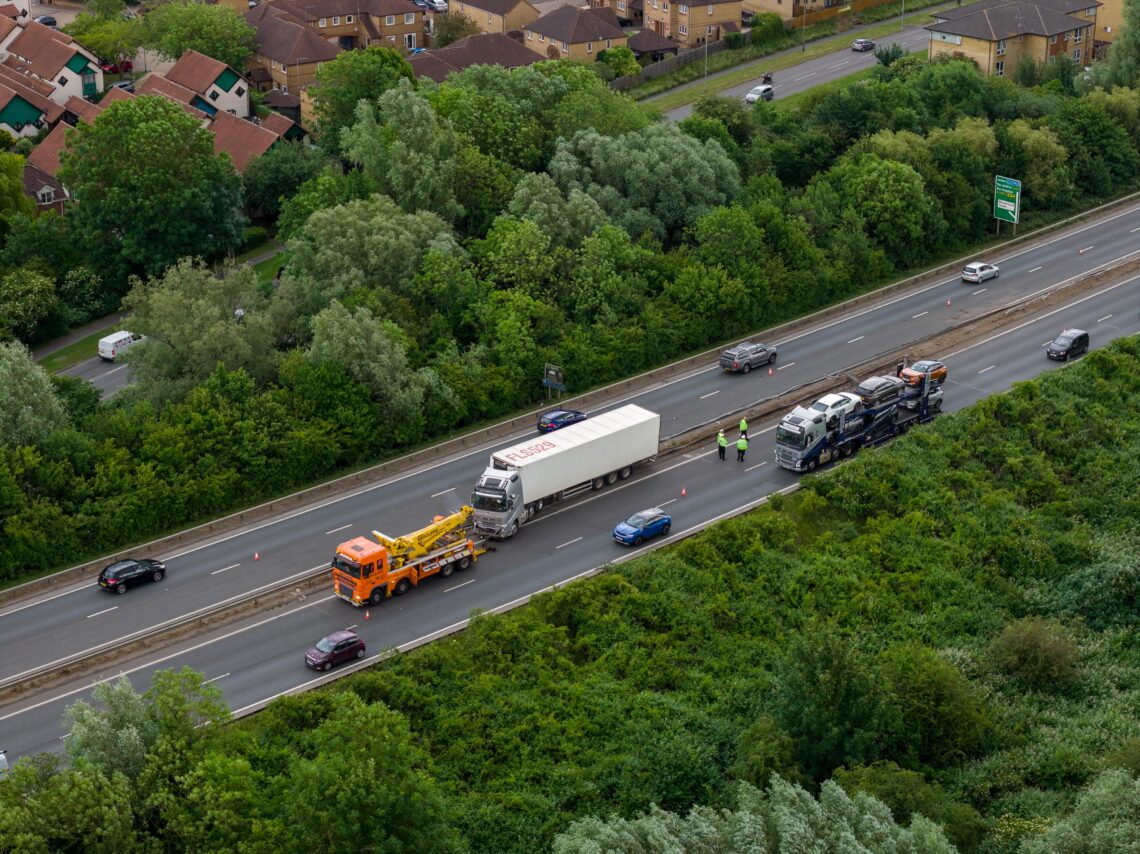 Traffic Congestion in Peterborough after Lorry Crash on A1139