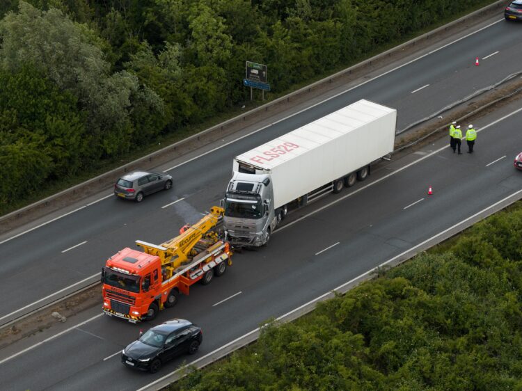 Traffic Congestion in Peterborough after Lorry Crash on A1139
